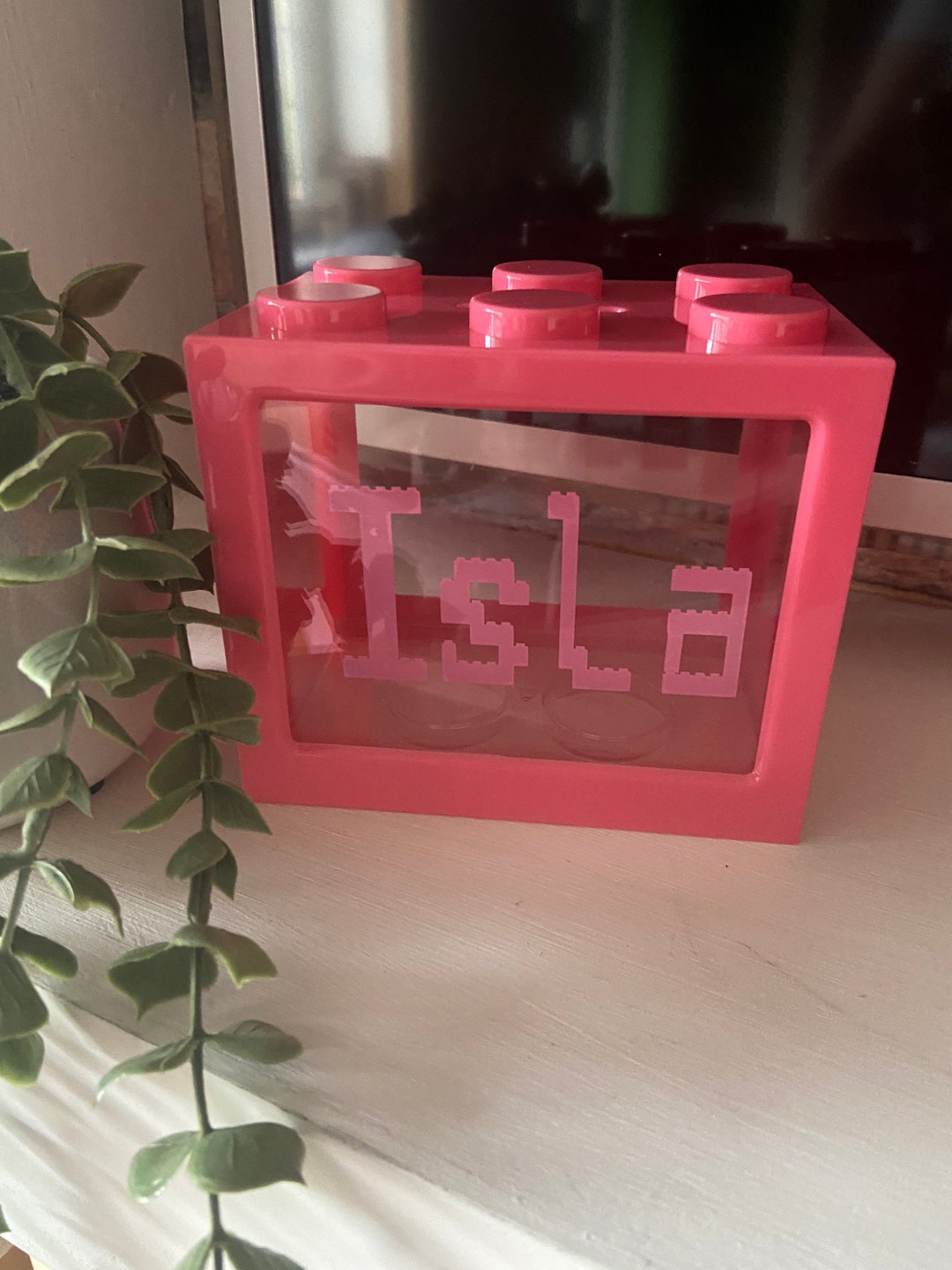 Lego Money Box Personalised - Etsy