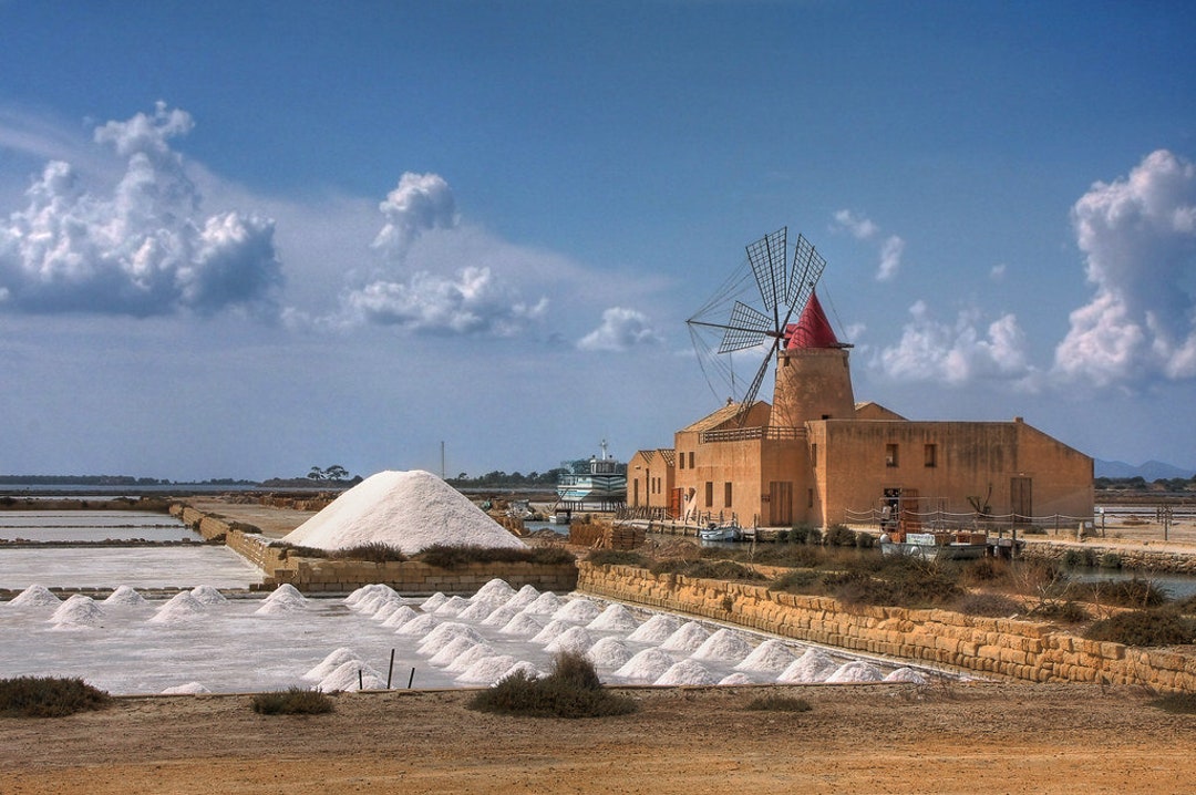 Sicilian Trapani Sea Salt (fine Grain and Coarse Grain) From the Salts ...