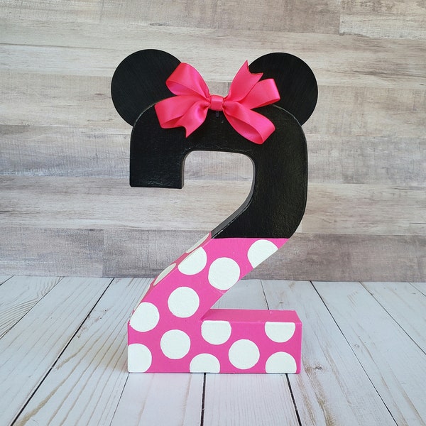 Minnie Mouse Birthday Svg Number - Etsy