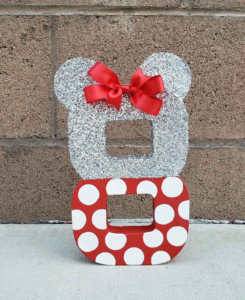 Minnie Mouse inspired photo prop age photo prop paper mache | Etsy