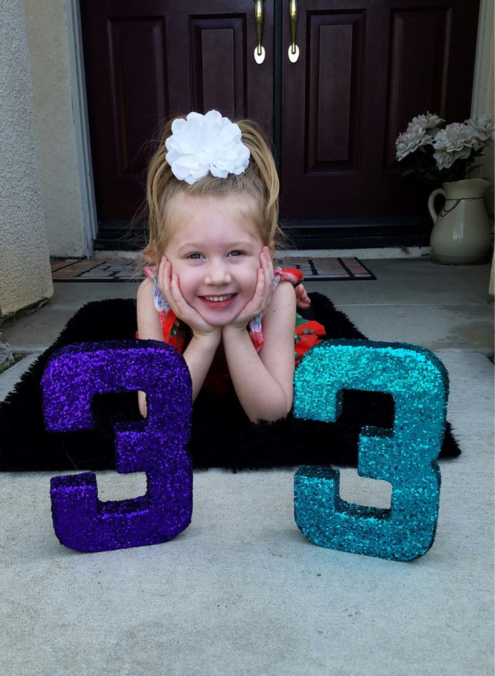 Paper Mache Age Photo Prop, Age Photo Prop, Age Birthday Decoration ...