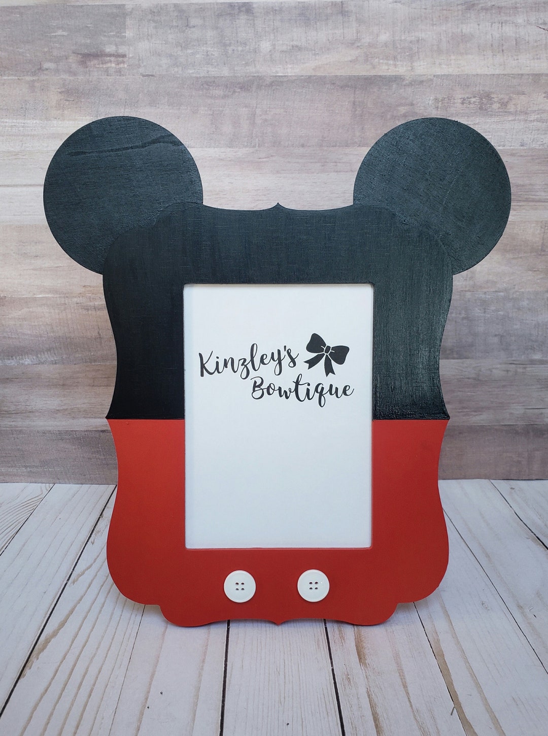 Mickey Mouse Inspired Wood Picture Frame, 5x7 Photo Frame, 4x6 Picture ...