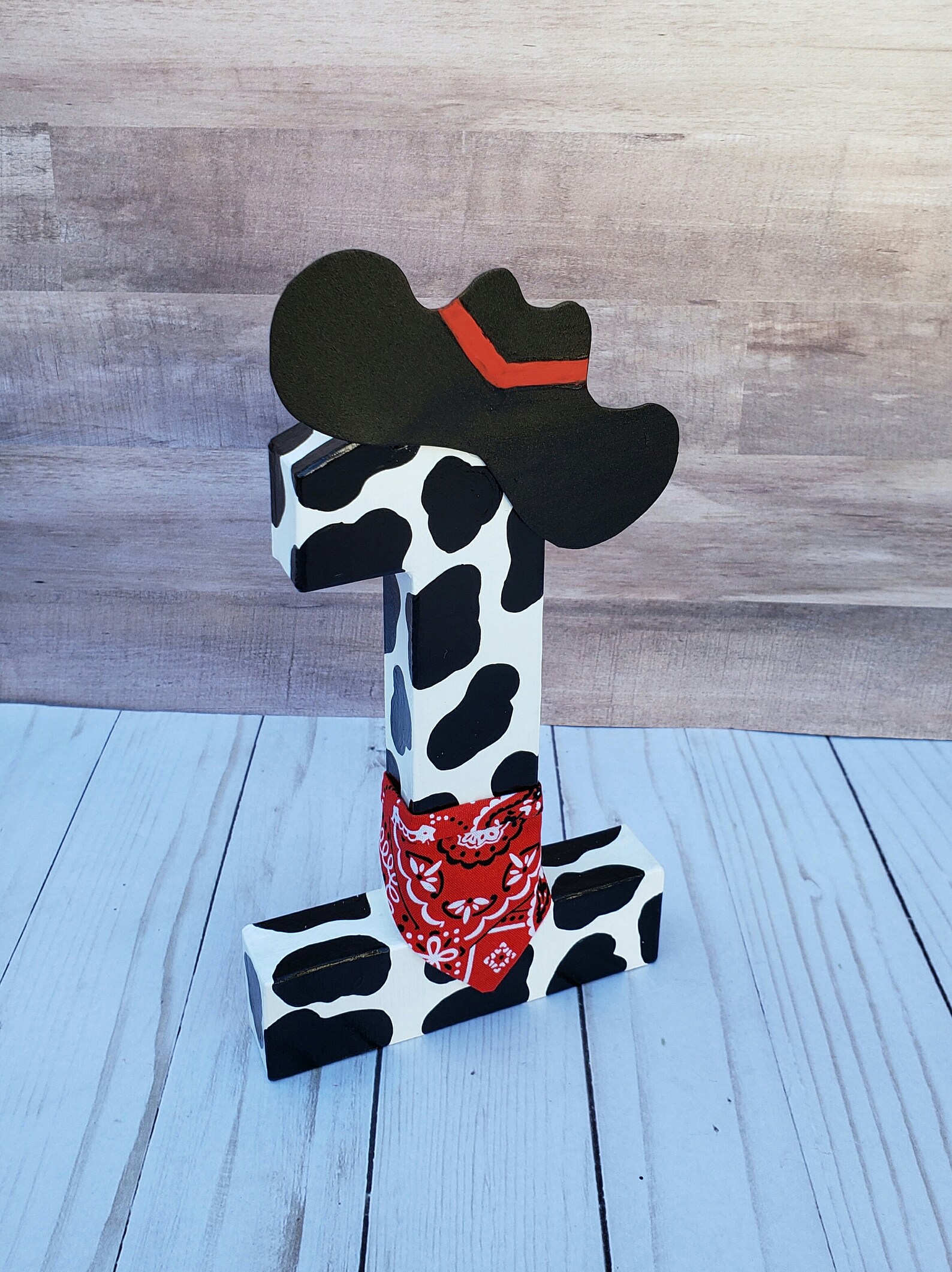 Cowboy Paper Mache Number Paper Mache Age Photo Prop Photo - Etsy