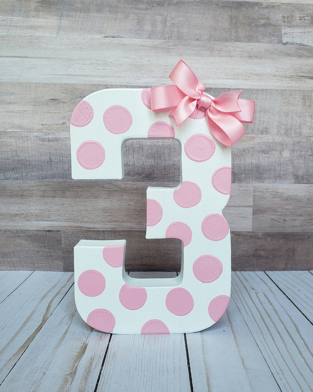 Paper Mache Number Photo Prop, Age Photo Prop, Cake Smash, Birthday ...