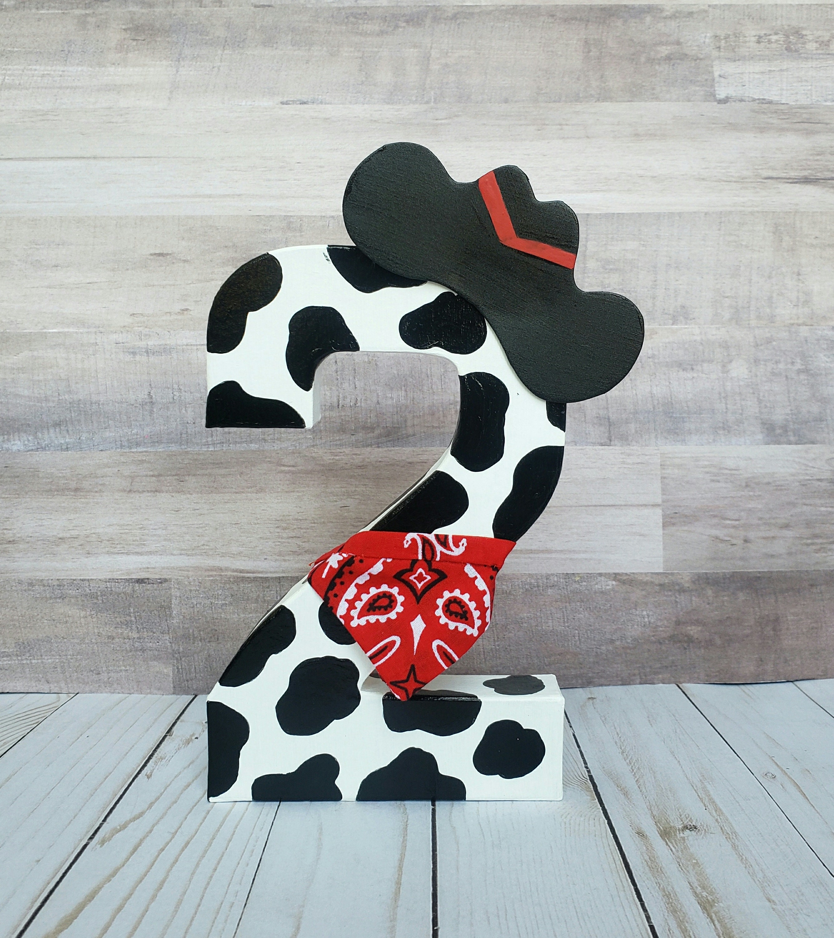 Cowboy Paper Mache Number Paper Mache Age Photo Prop Photo - Etsy