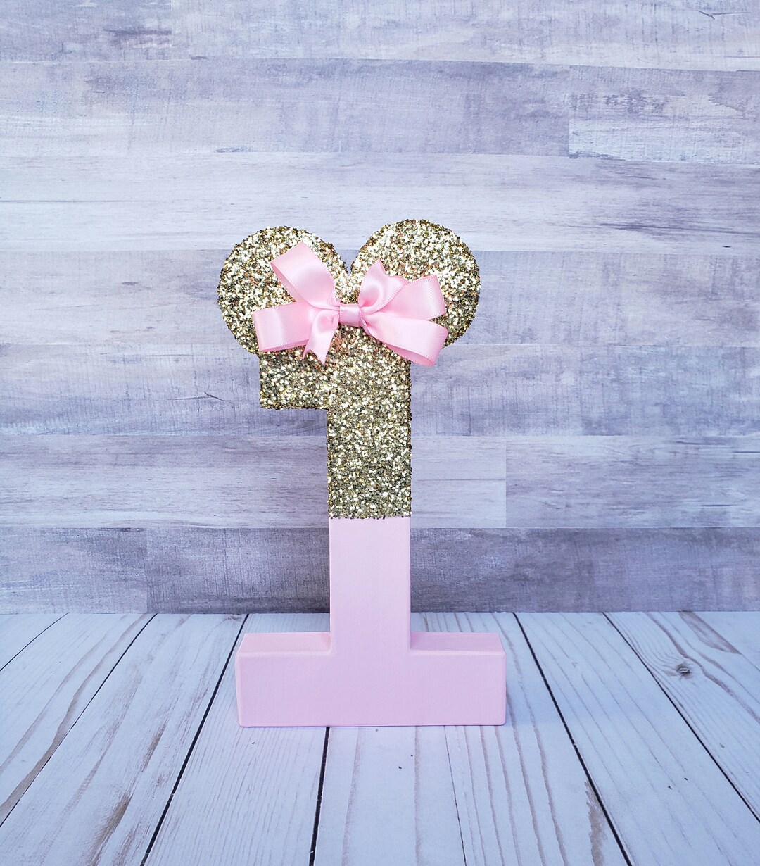 Minnie Mouse Inspired Photo Prop, Age Photo Prop, Paper Mache Number ...