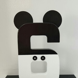 Mickey Mouse Inspired Photo Prop, Mickey Mouse Birthday Decor, Number ...