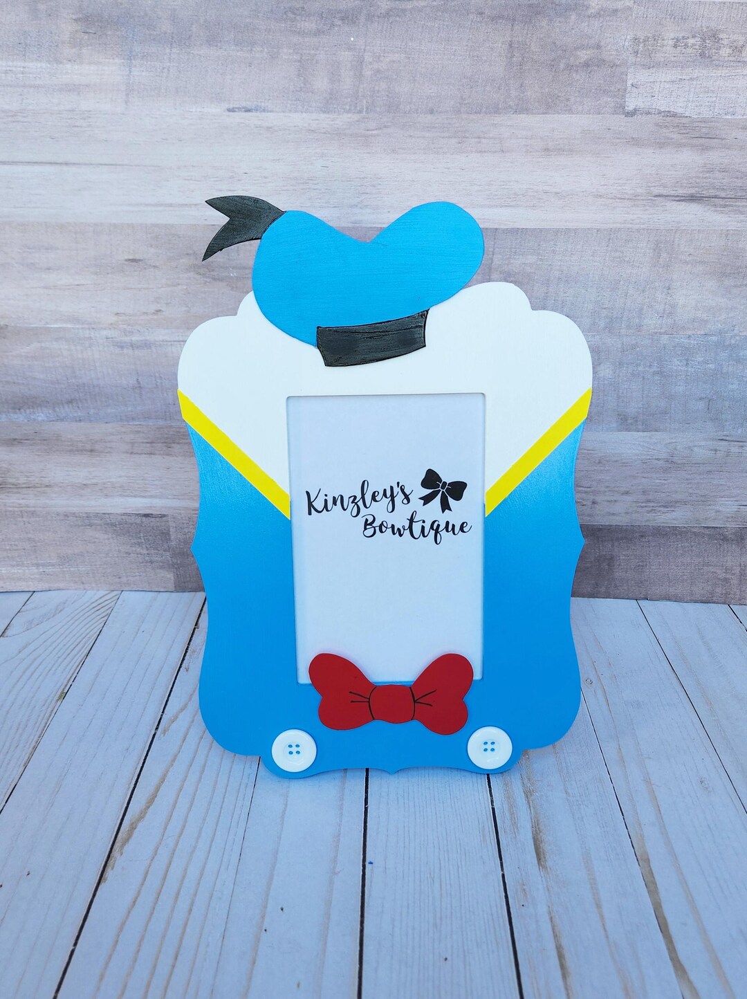 Donald Duck Inspired Wood Picture Frame, 4x6 Picture Frame, 5x7 Picture ...