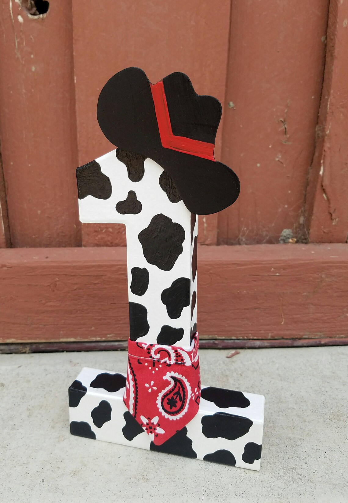 Cowboy Paper Mache Number Paper Mache Age Photo Prop Photo - Etsy