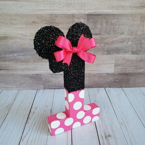 Minnie Mouse Inspired Paper Mache Number, Age Photo Prop, Paper Mache ...