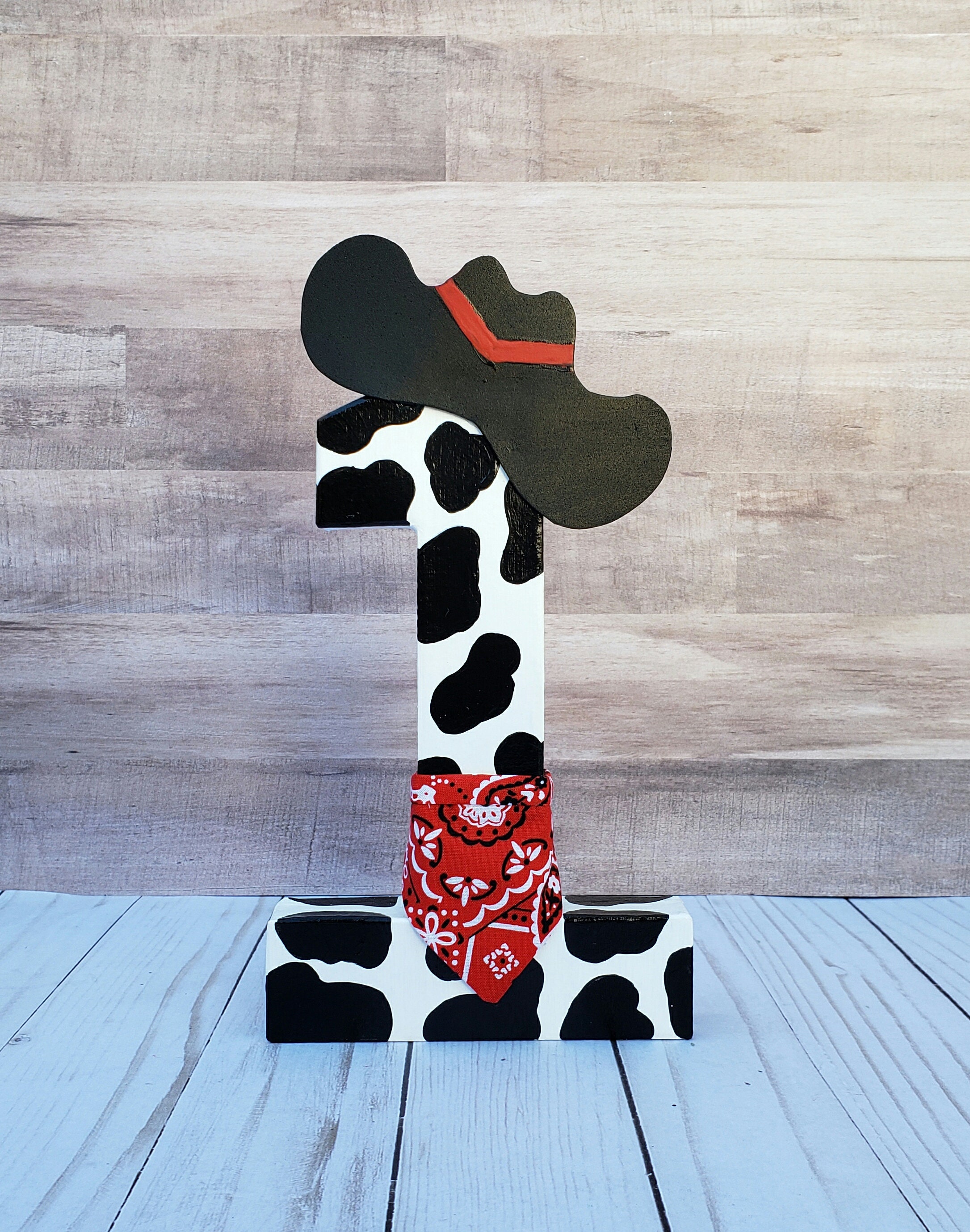 Cowboy Paper Mache Number Paper Mache Age Photo Prop Photo - Etsy