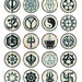 Religious Symbols Circle Digital Collage Sheet - Td392 - 1.5", 1.25 ...