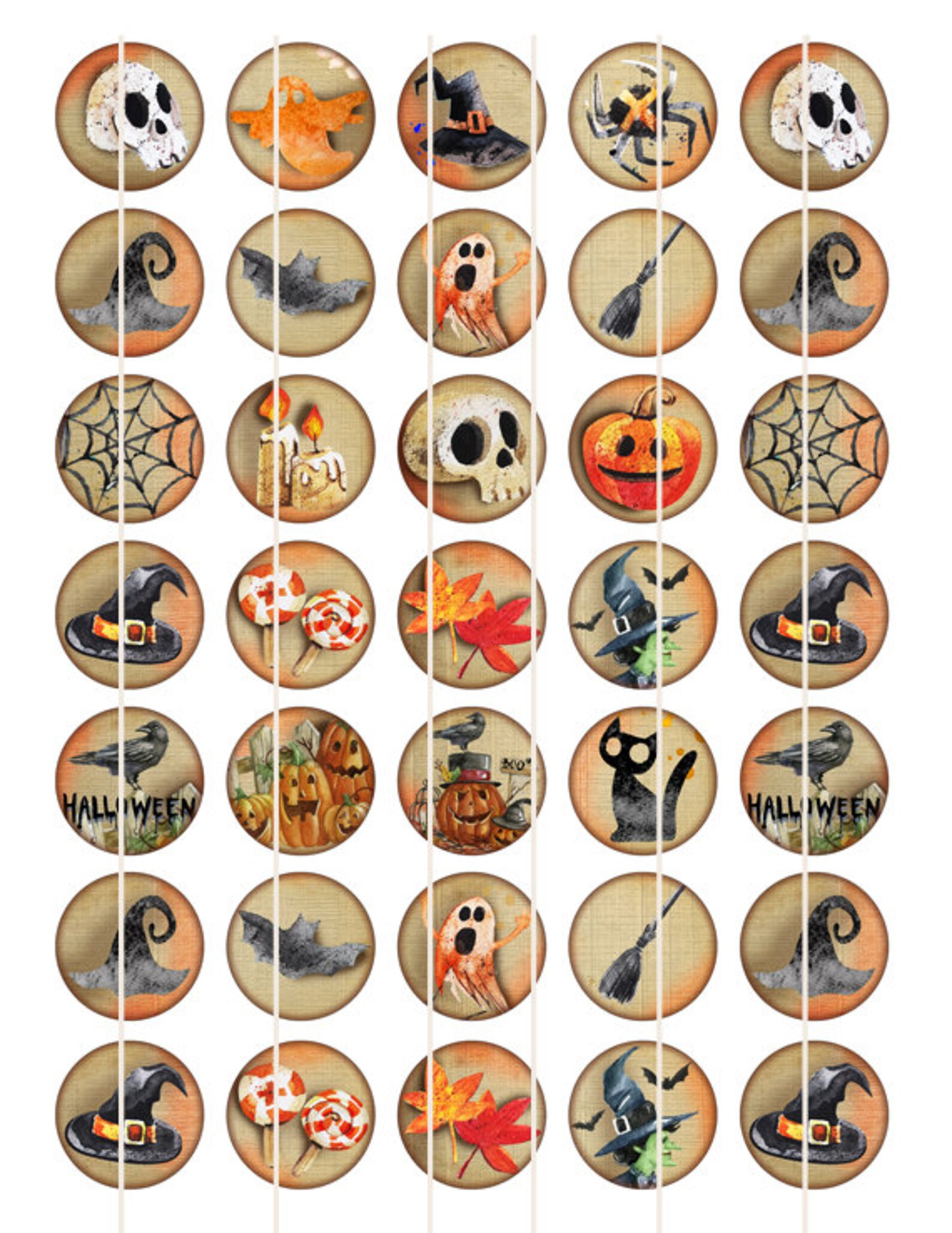 Halloween Images Printable, Witch - Digital Collage Sheet - Td271 - 1.5 ...