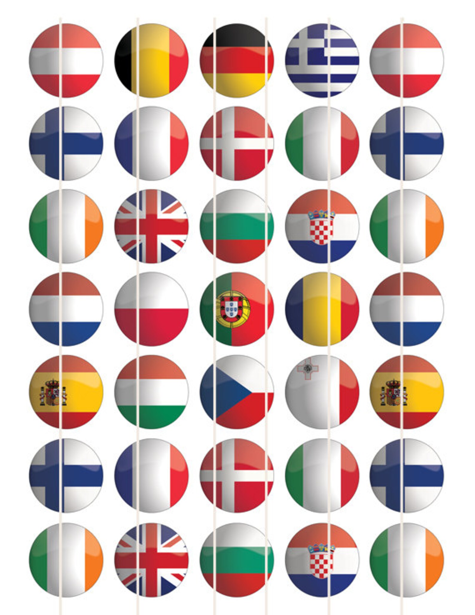 European Flags Images Digital Collage Sheet 1.5 | Etsy