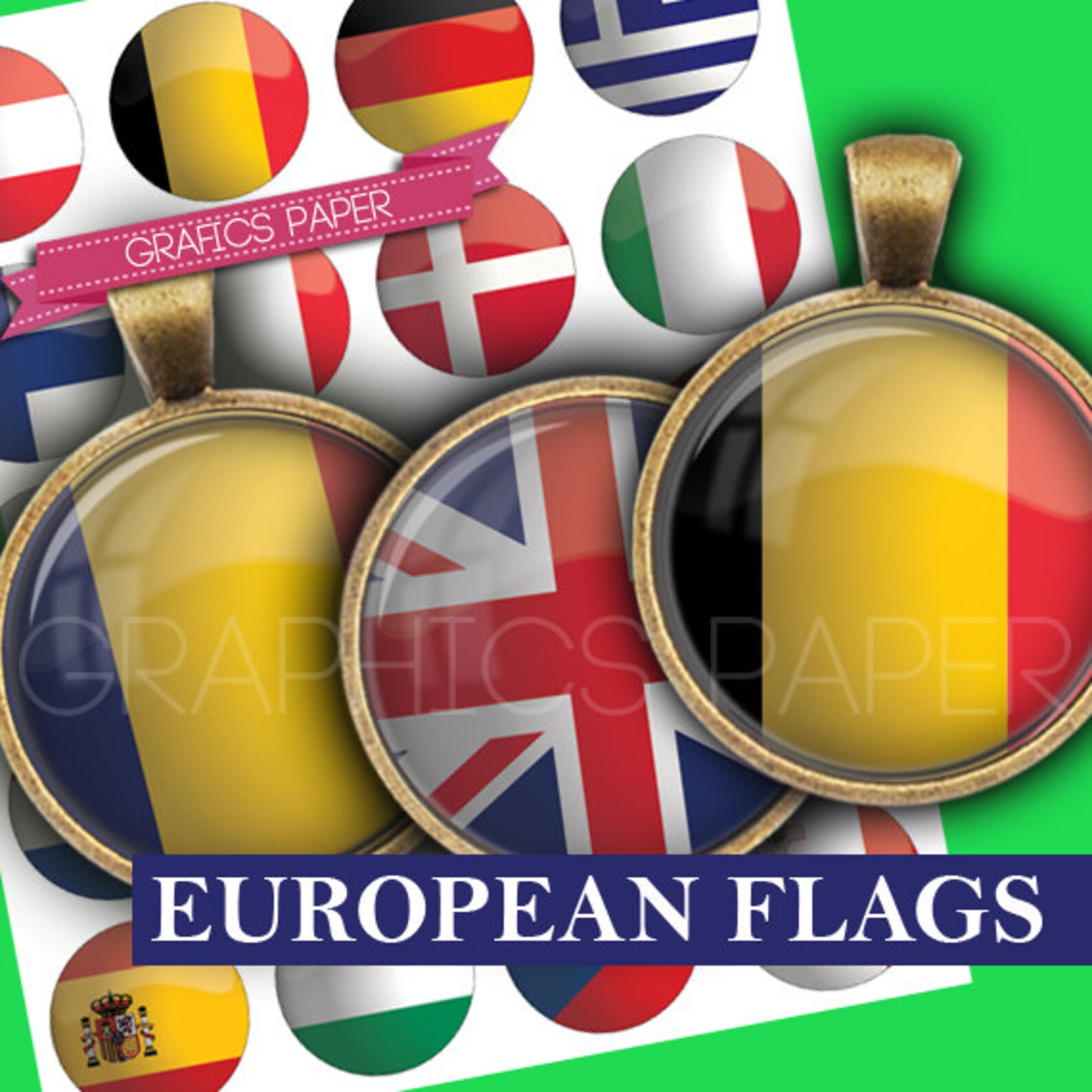 European Flags Images Digital Collage Sheet 1.5 | Etsy