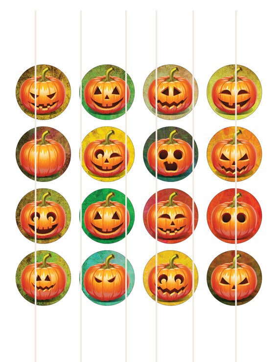 Halloween Images Pumpkins Digital Collage Sheet Td276 - Etsy