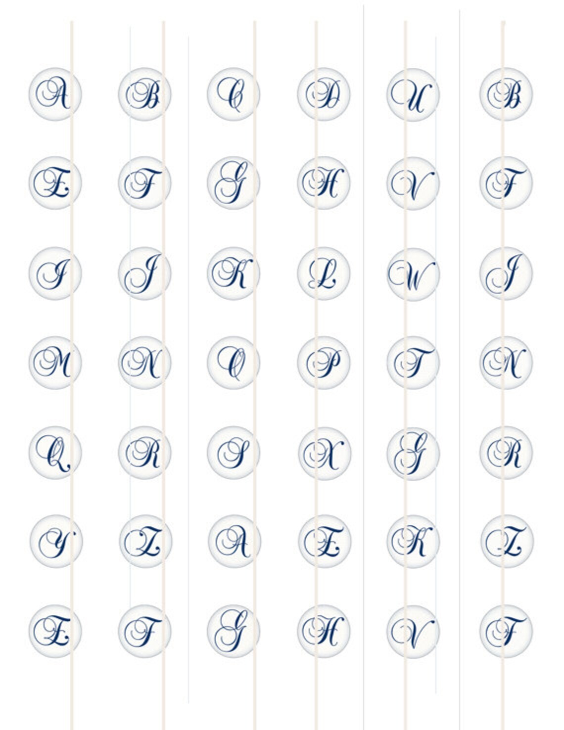 Alphabet Letters Initial Download Digital Collage Sheet - Etsy