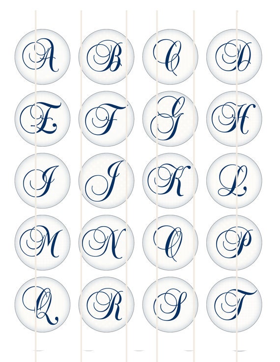 Alphabet letters Initial digital collage sheet images td418 | Etsy