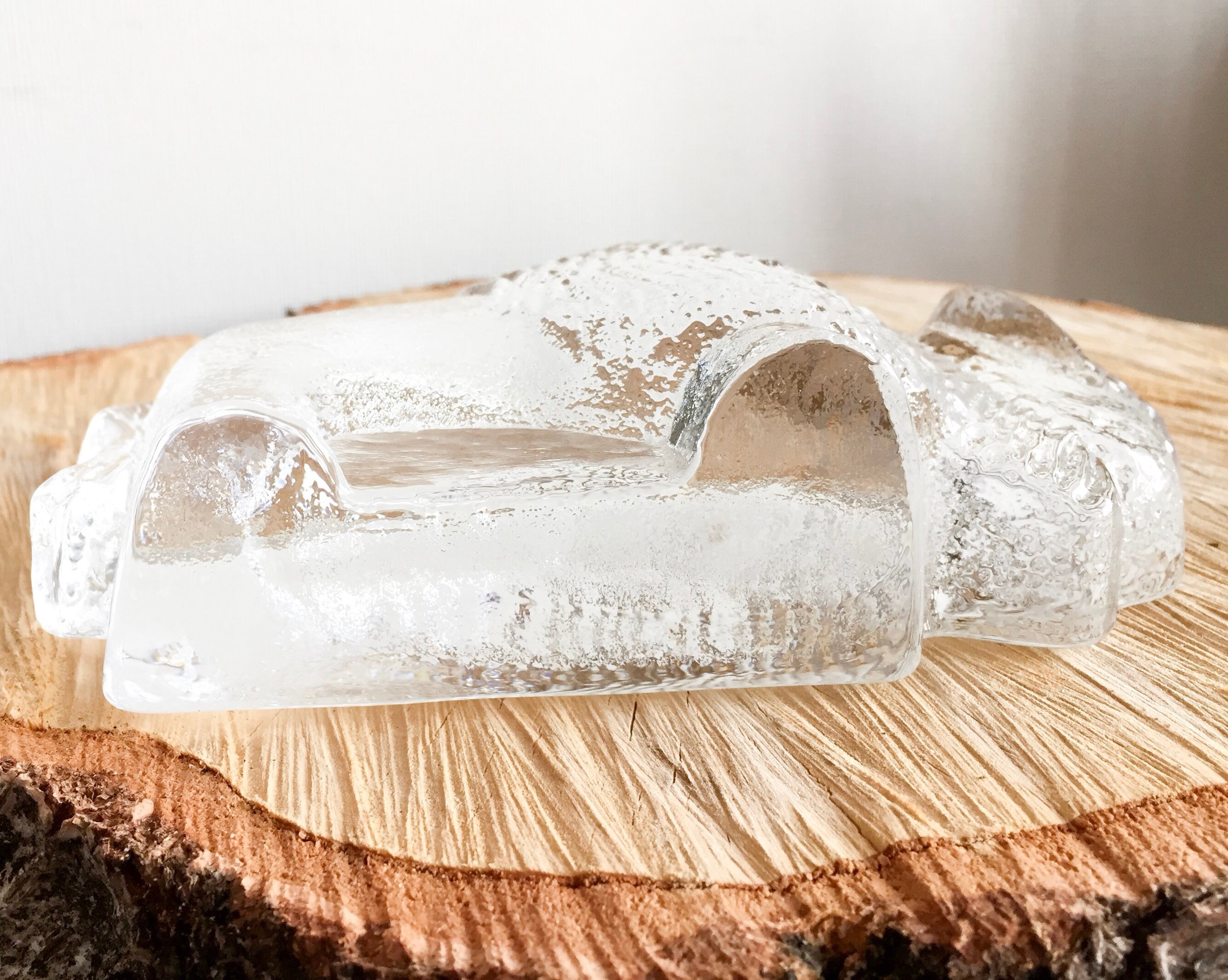 XL Lisa Larson Bison Figurine, Lisa Larson Glass Buffalo, Crystal ...