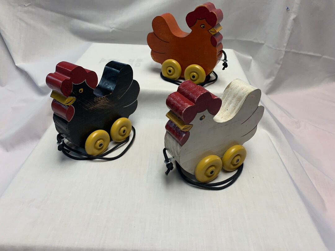 Chicken Pull Toy - Etsy