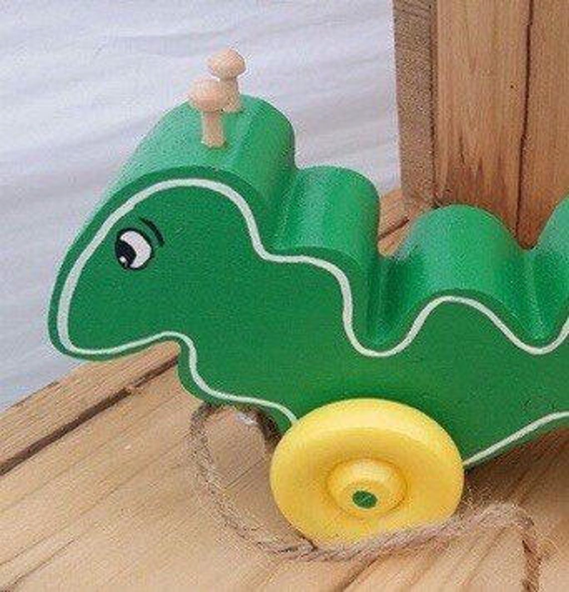 Ira Inch Worm Pull Toy - Etsy