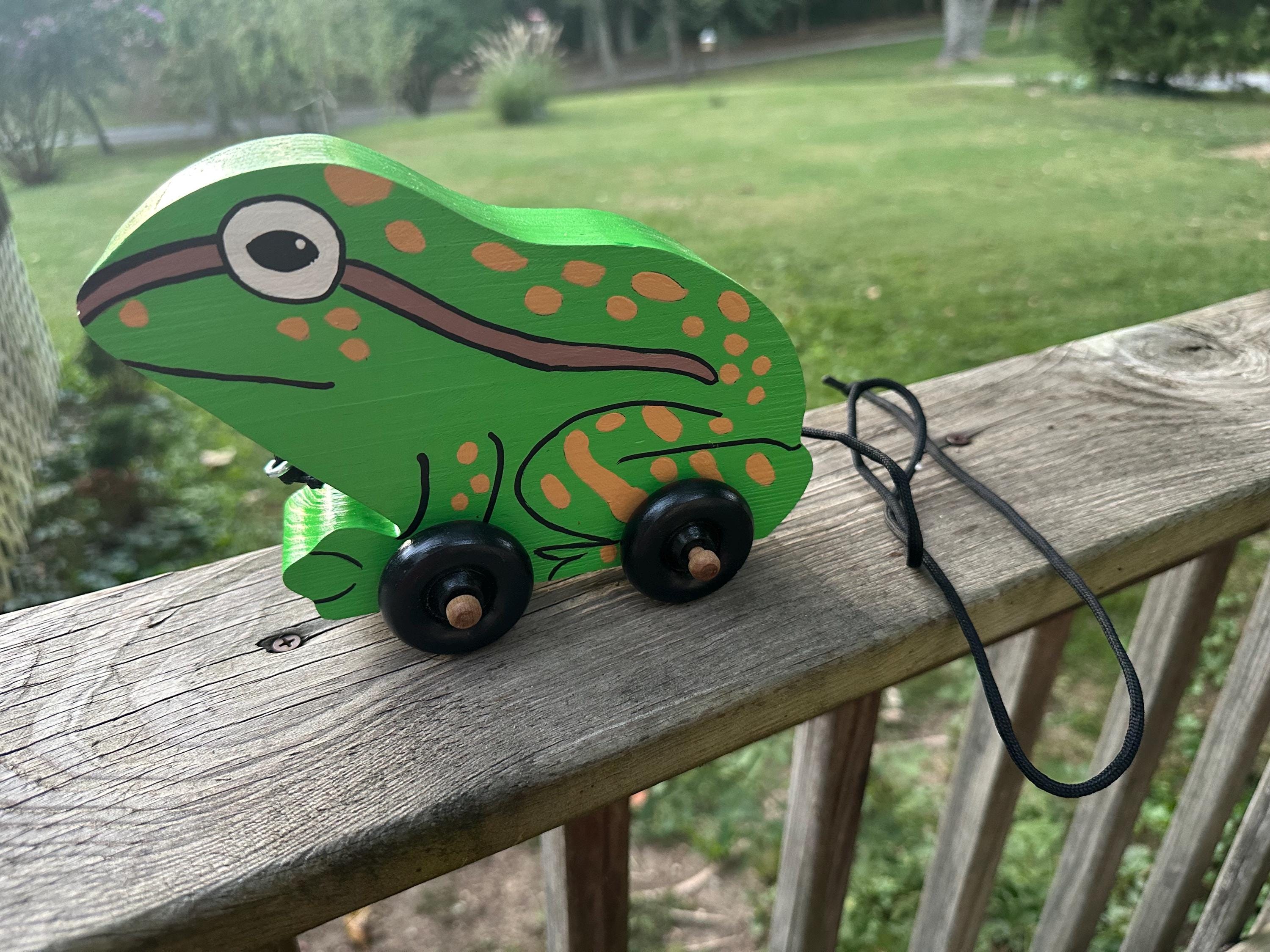Frankie Frog Pull Toy - Etsy