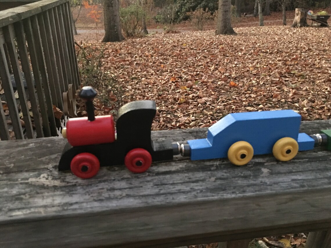 Mini Wooden Train - Etsy