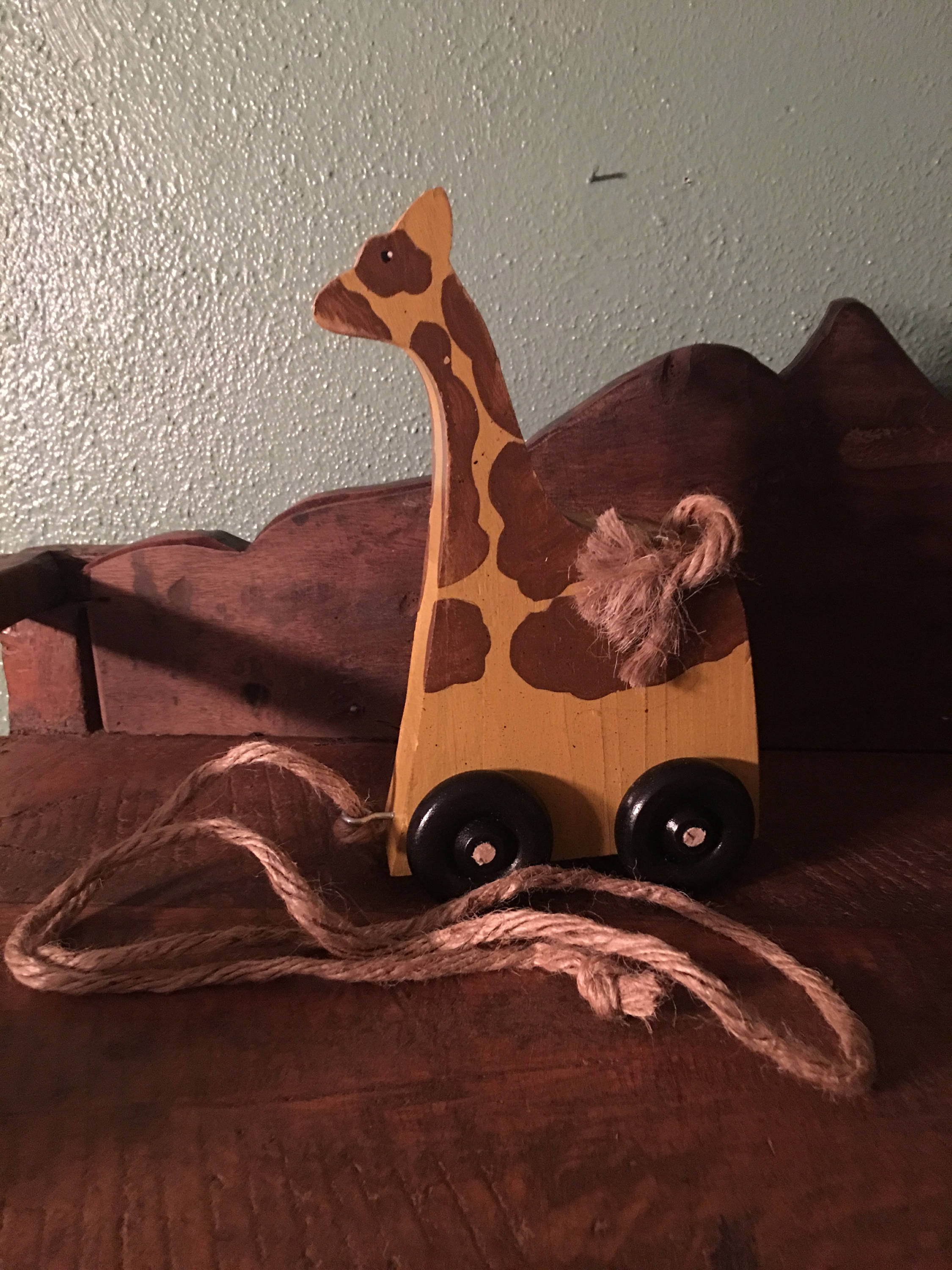 Safari Animal Pull Toys | Etsy