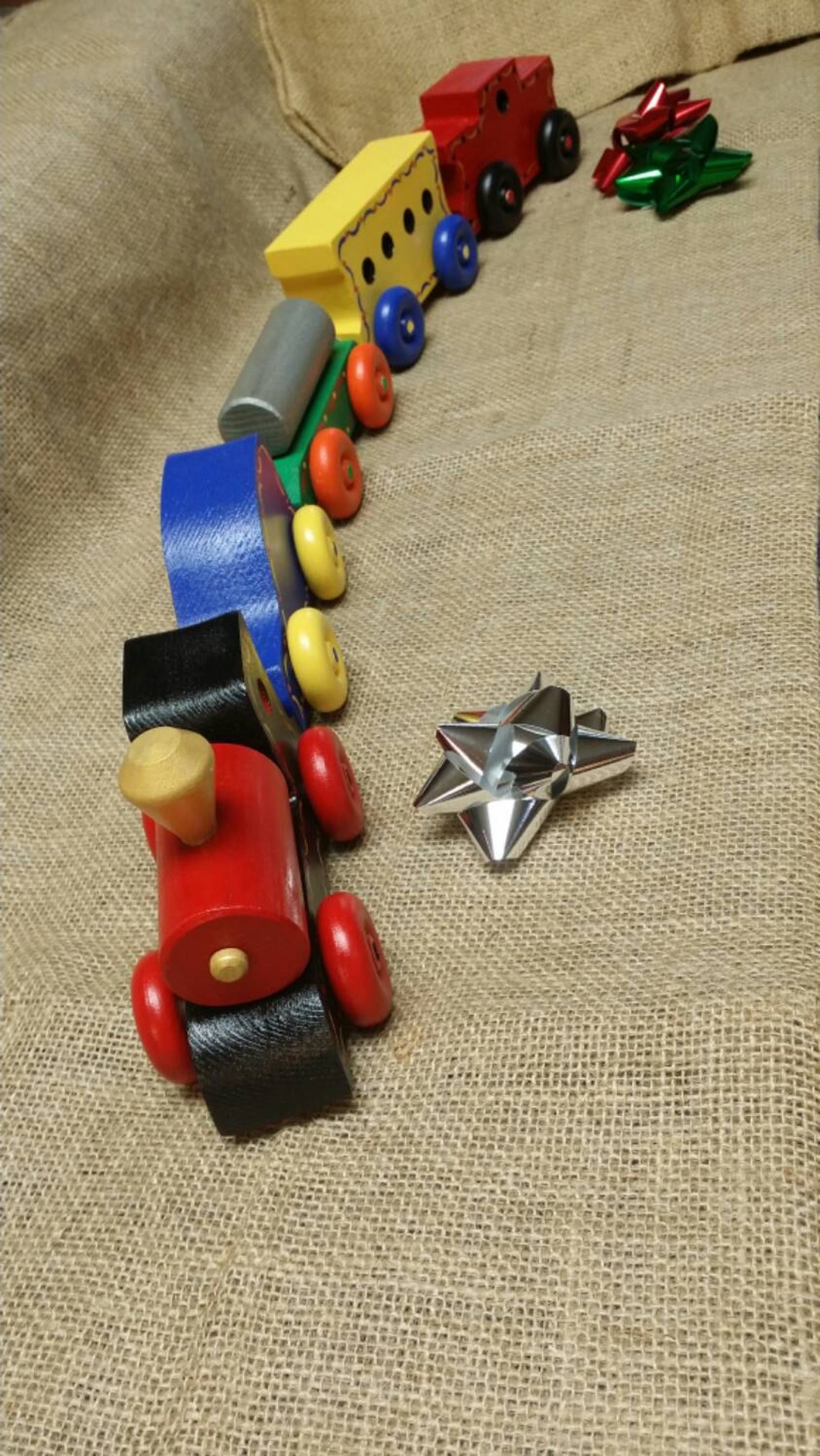 Wooden Magnet Train - Etsy