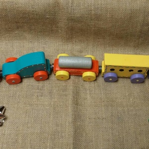 Wooden Magnet Train - Etsy