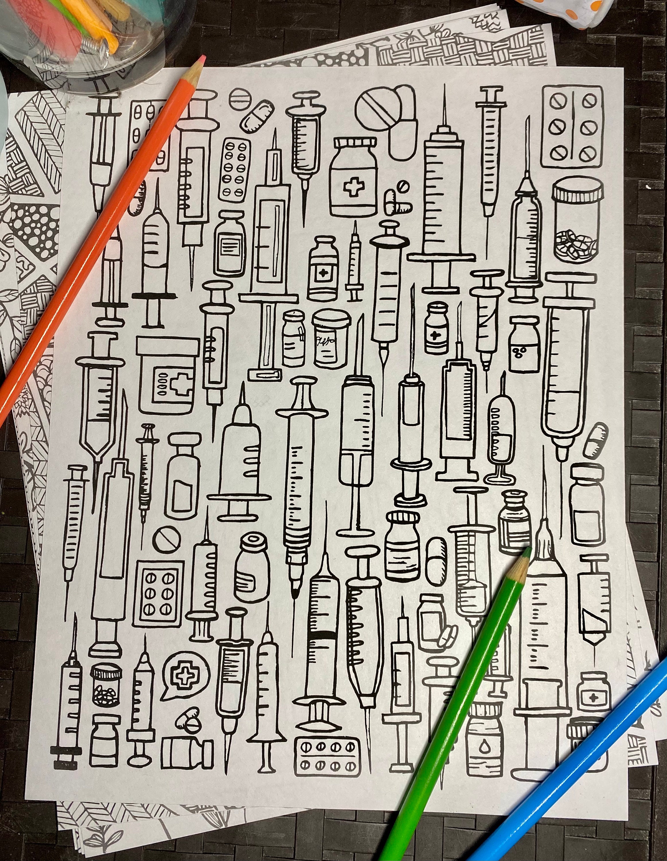 Fertility Frustrations Printable Adult Coloring Book Page Instant ...