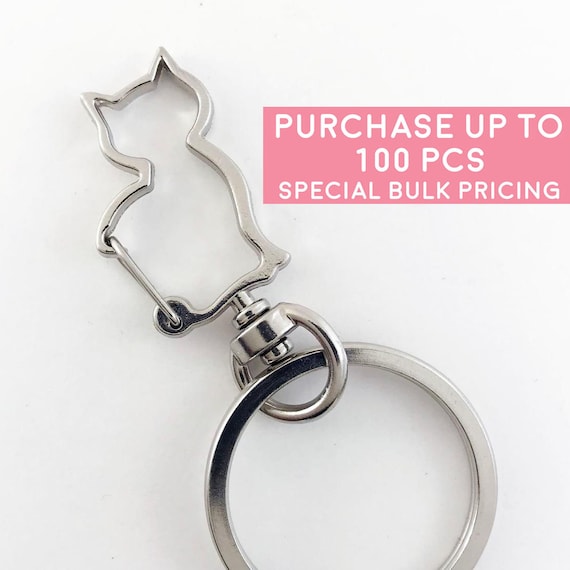 5pc Cat clip and key ring cat keychain cat key chain cat | Etsy