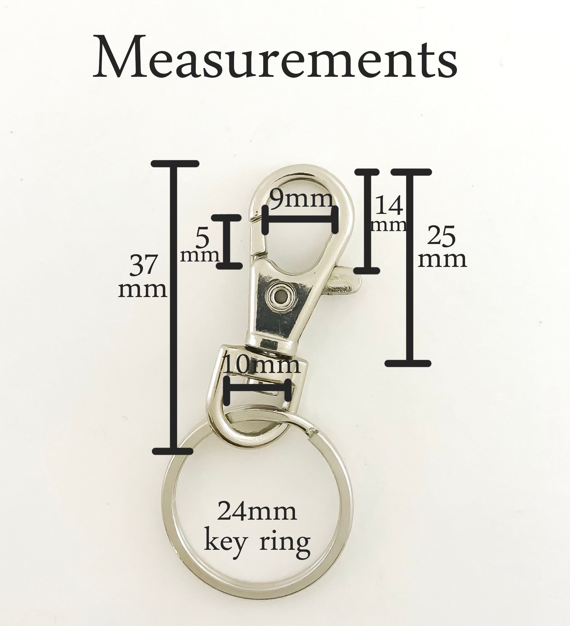 10pc keychains with clips bulk key rings with clips key ring | Etsy