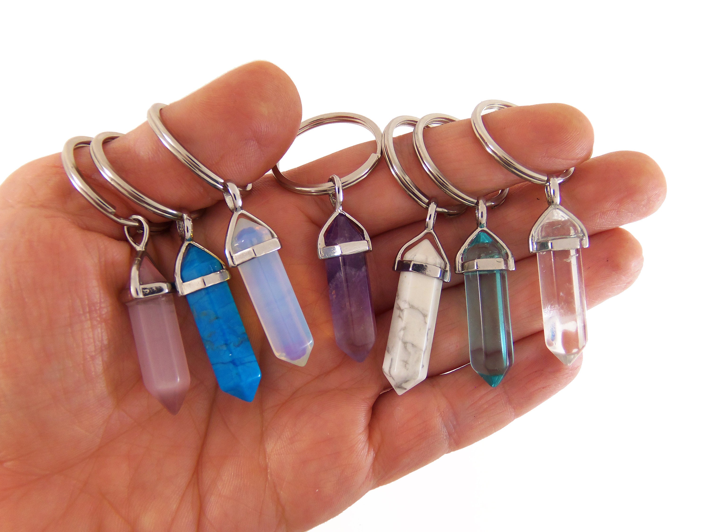 Crystal pendant keychains crystal keychain crystal key | Etsy