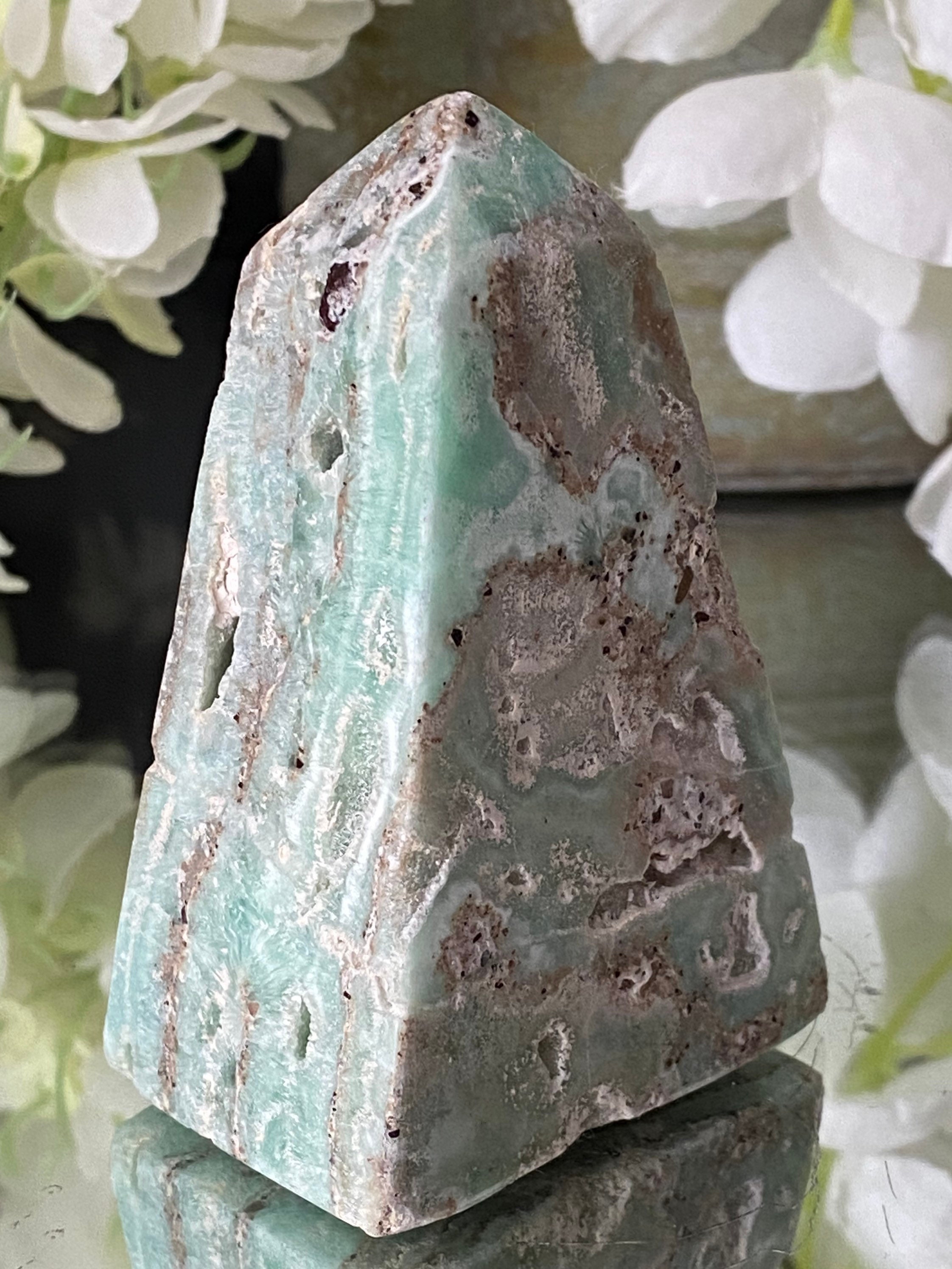 Hemimorphite Obelisk Crystal Healing Point. - Etsy UK