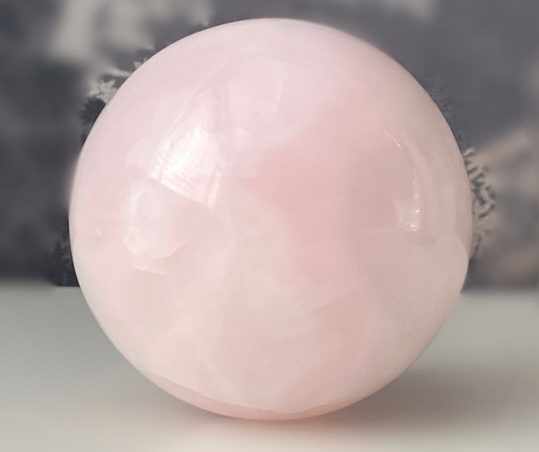 Mangano Calcite 80 Mm Diameter Healing Crystal Sphere. - Etsy