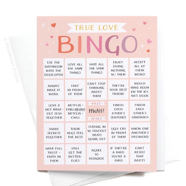 Boyfriend Bingo Card - Etsy