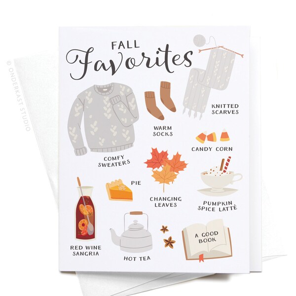 Fall Greeting Card - Etsy