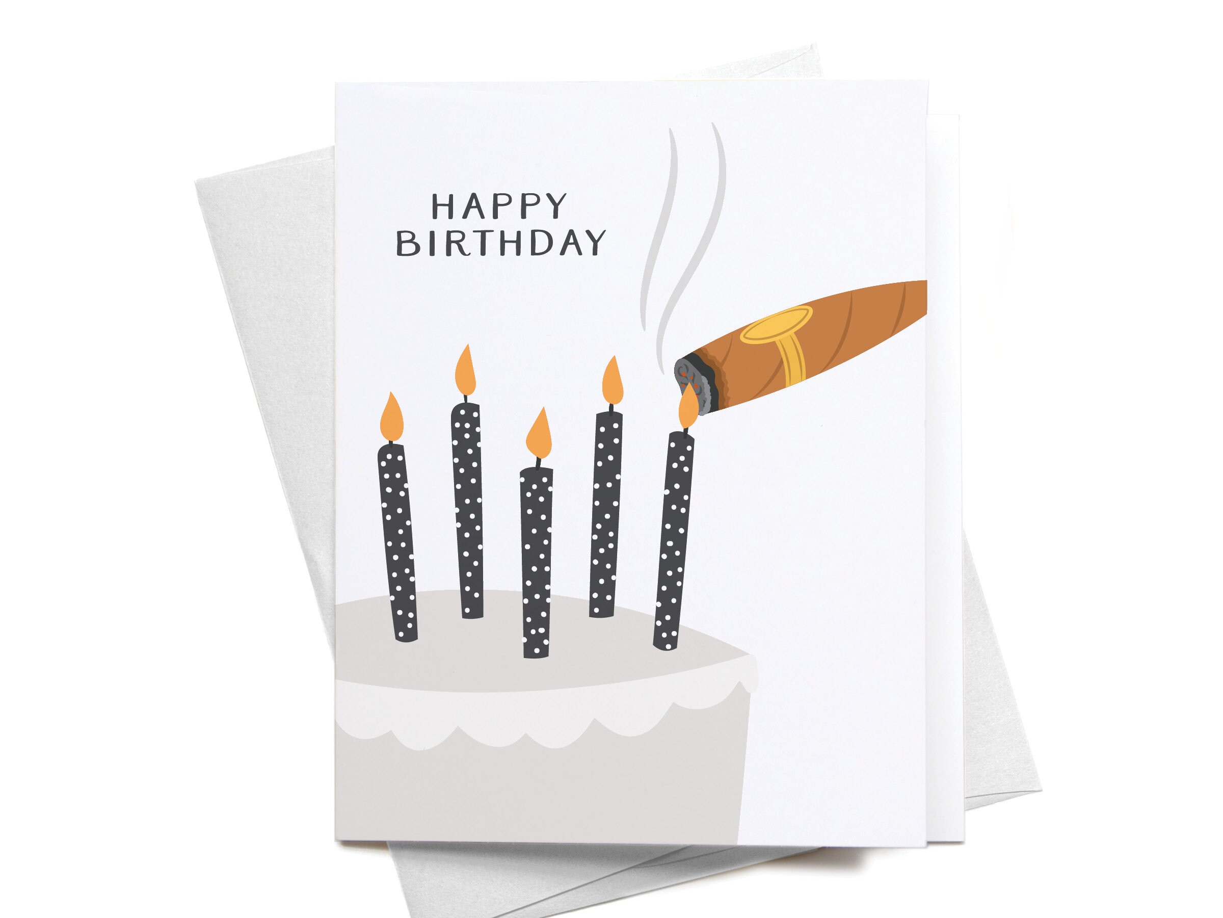 Happy Birthday Cigar Greeting Card GRT0213 - Etsy