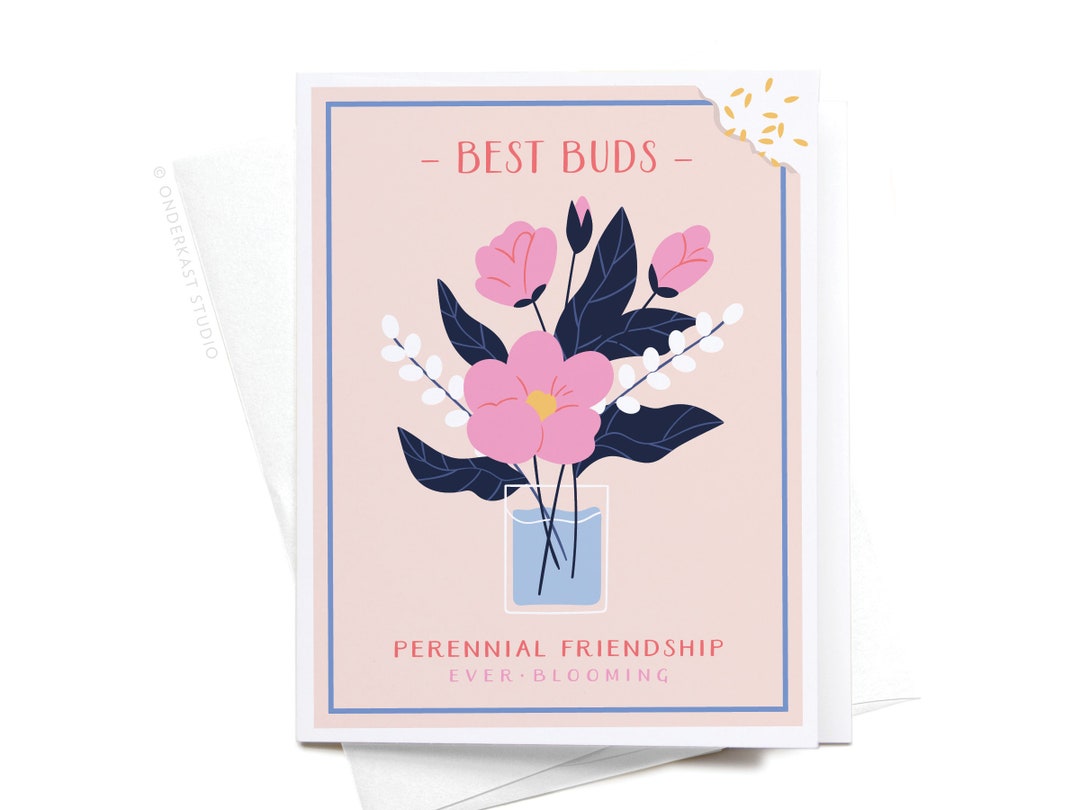 Best Buds Flower Seed Packet Greeting Card GRT0312 - Etsy