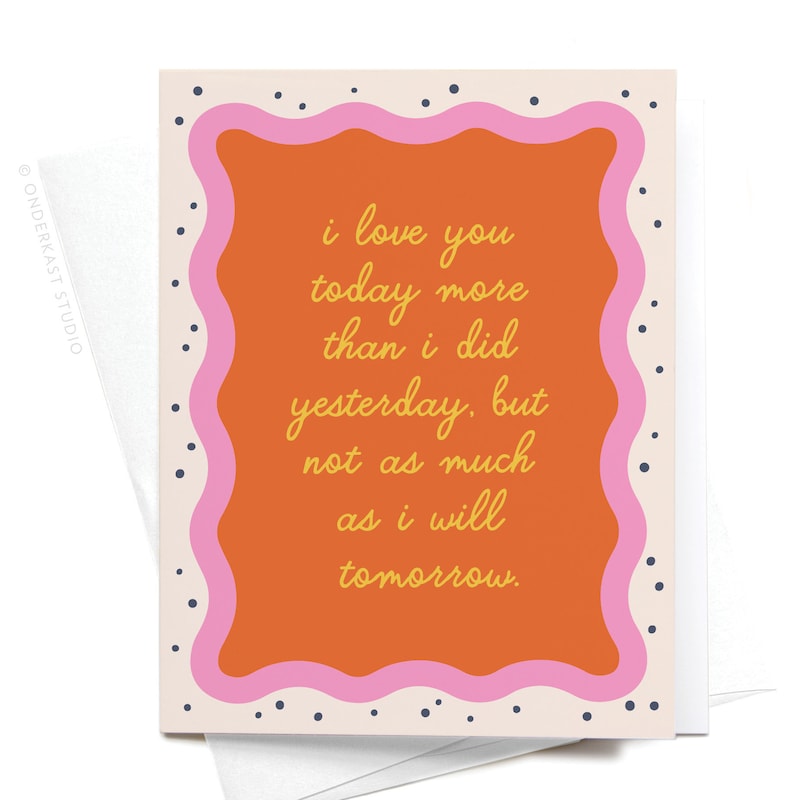 Love You More Today - Etsy