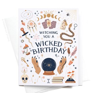 Witching You a Wicked Birthday Greeting Card GRT0376 - Etsy
