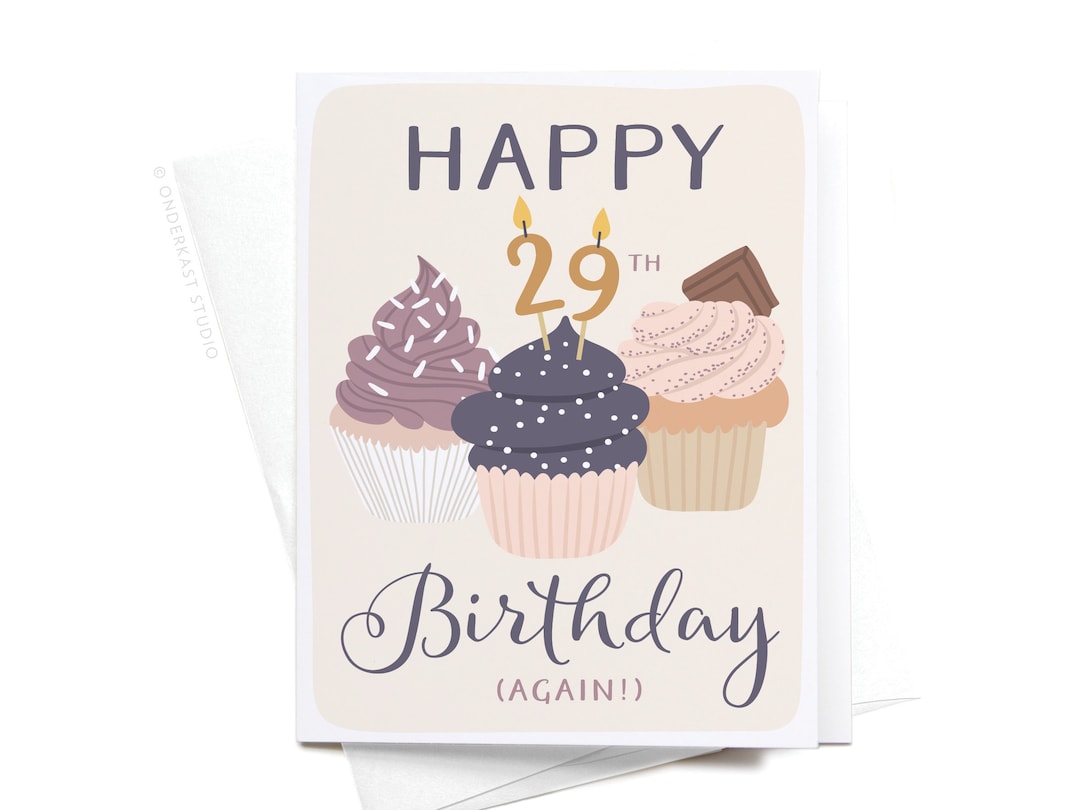 Happy 29th Birthday Again Greeting Card – GRT0282 - Etsy UK