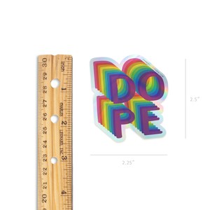 Dope Rainbow Holographic Funny Sticker Vinyl Die Cut Sticker - Etsy