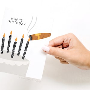 Happy Birthday Cigar Greeting Card – GRT0213 - Etsy