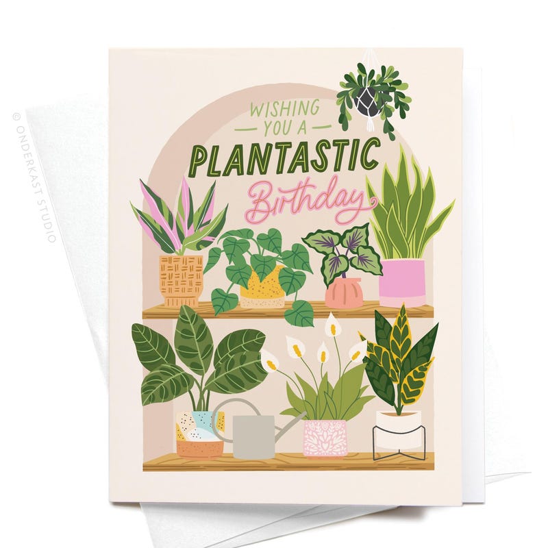 Plant Birthday Cards - Etsy