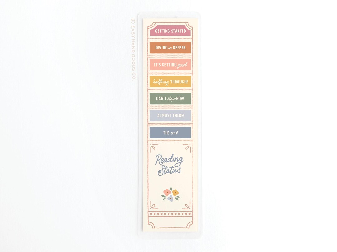 Reading Status Laminated Bookmark – BKM0011 - Etsy