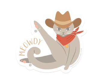Meowdy Sticker - Etsy