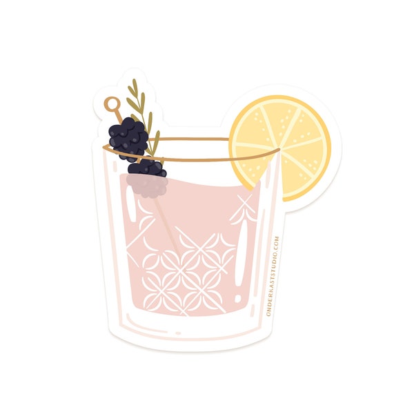 Cocktail Stickers - Etsy