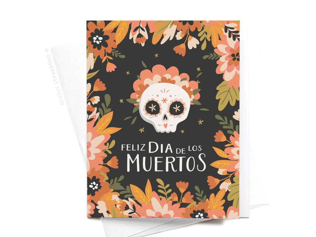 Carte de vœux Feliz Dia de los Muertos GRT0132 - Etsy France